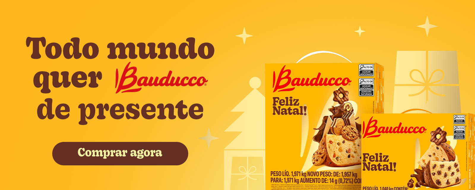 Loja Bauducco: Panettones, Chocottones, Pandoro, Kits e mais